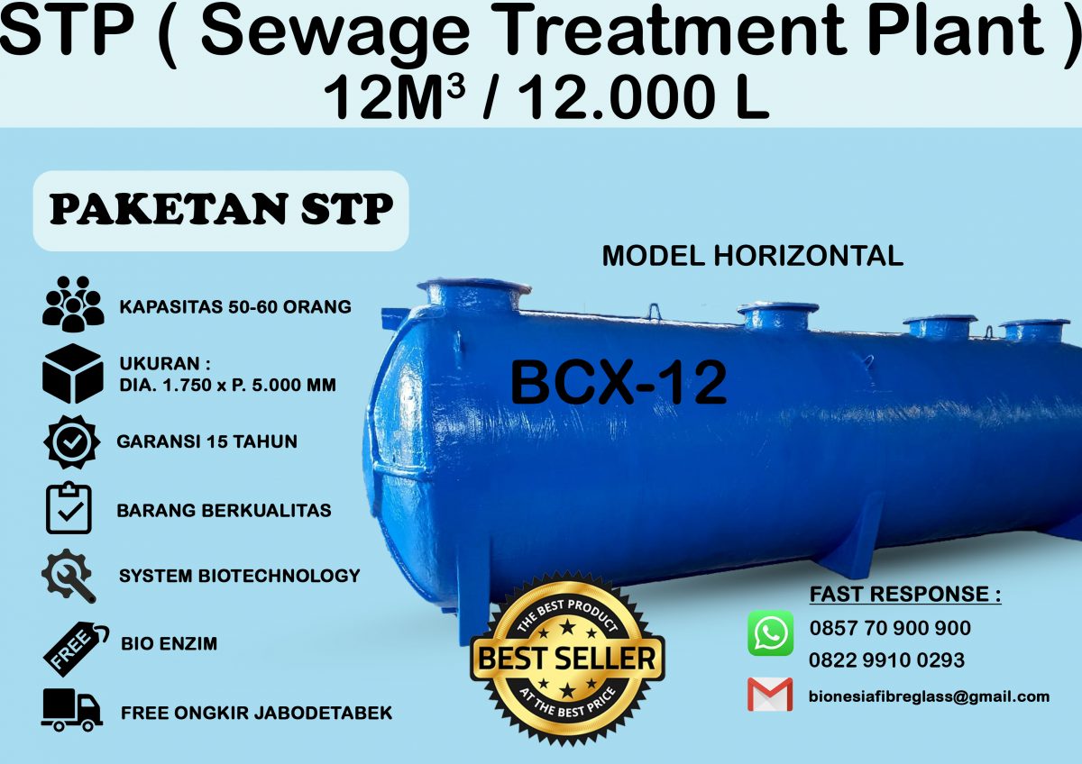 STP ( Sewage Treatment Plant ) 12.000 Liter / 12M3 (Tipe BCX) - Jual ...
