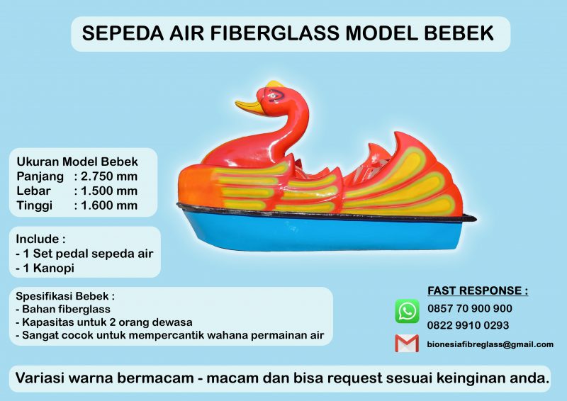 Sepeda Air Model Bebek - Jual Septic Tank Fiberglass Termurah
