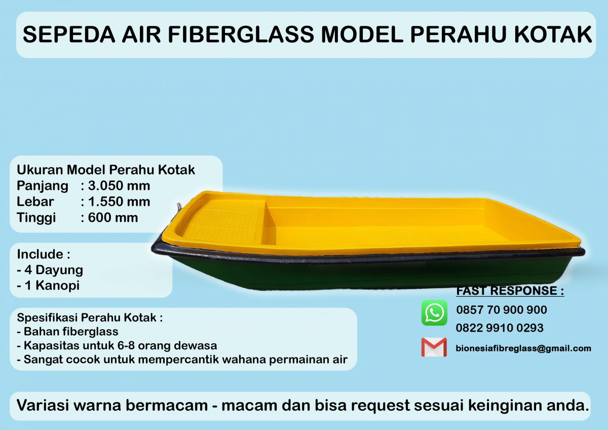 Perahu Fiberglass Model Kotak - Jual Septic Tank Fiberglass Termurah
